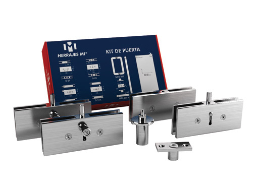 Kit 130 Herrajes Pivot Loco - Para Puerta de Vidrio Blindex 10mm